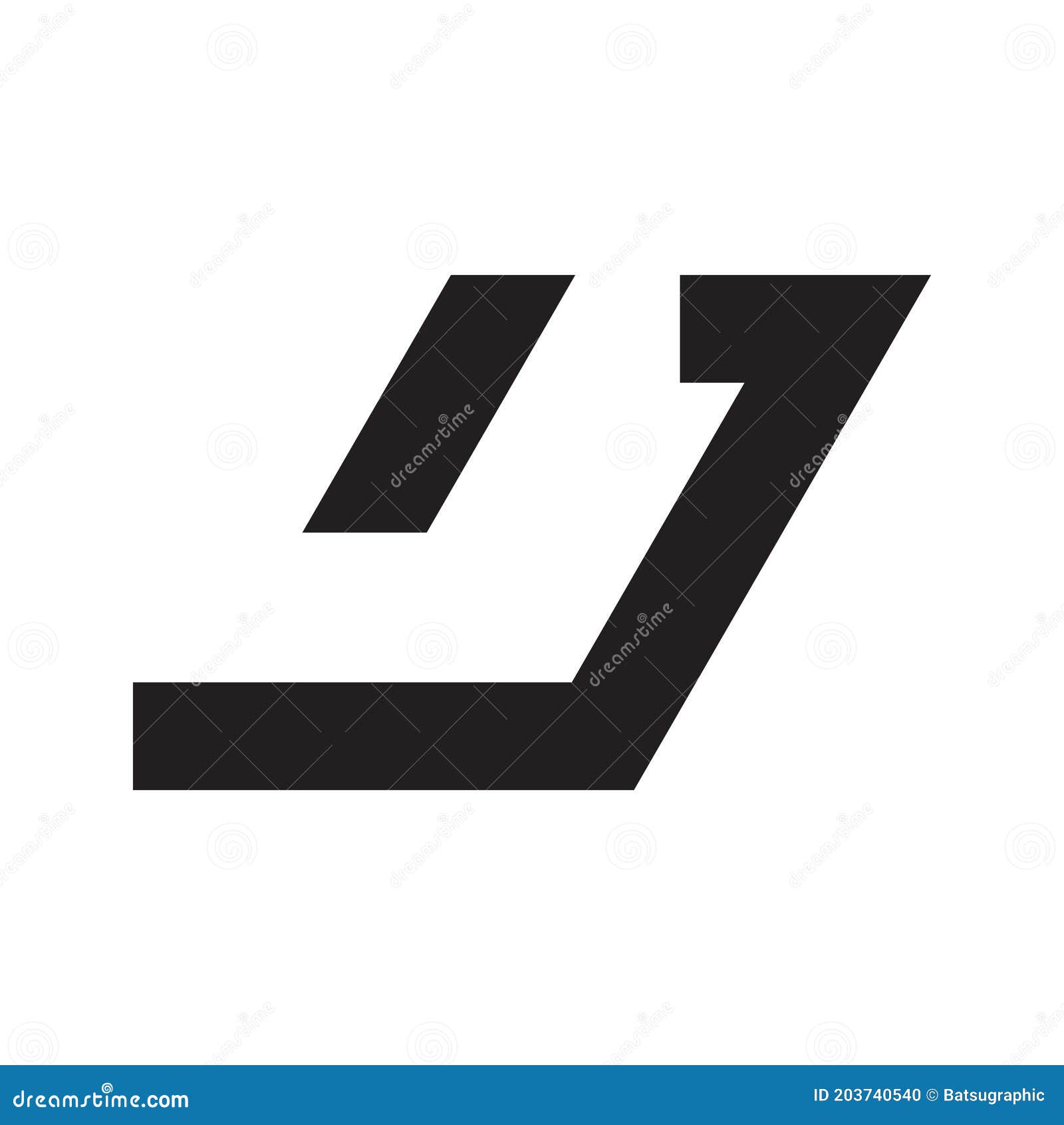 Ij Initial Letter Vector Logo Icon Stock Vector - Illustration of ...