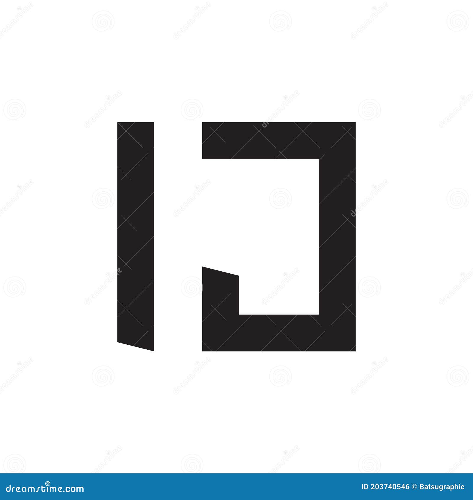 Ij Initial Letter Vector Logo Icon Stock Vector - Illustration of ...