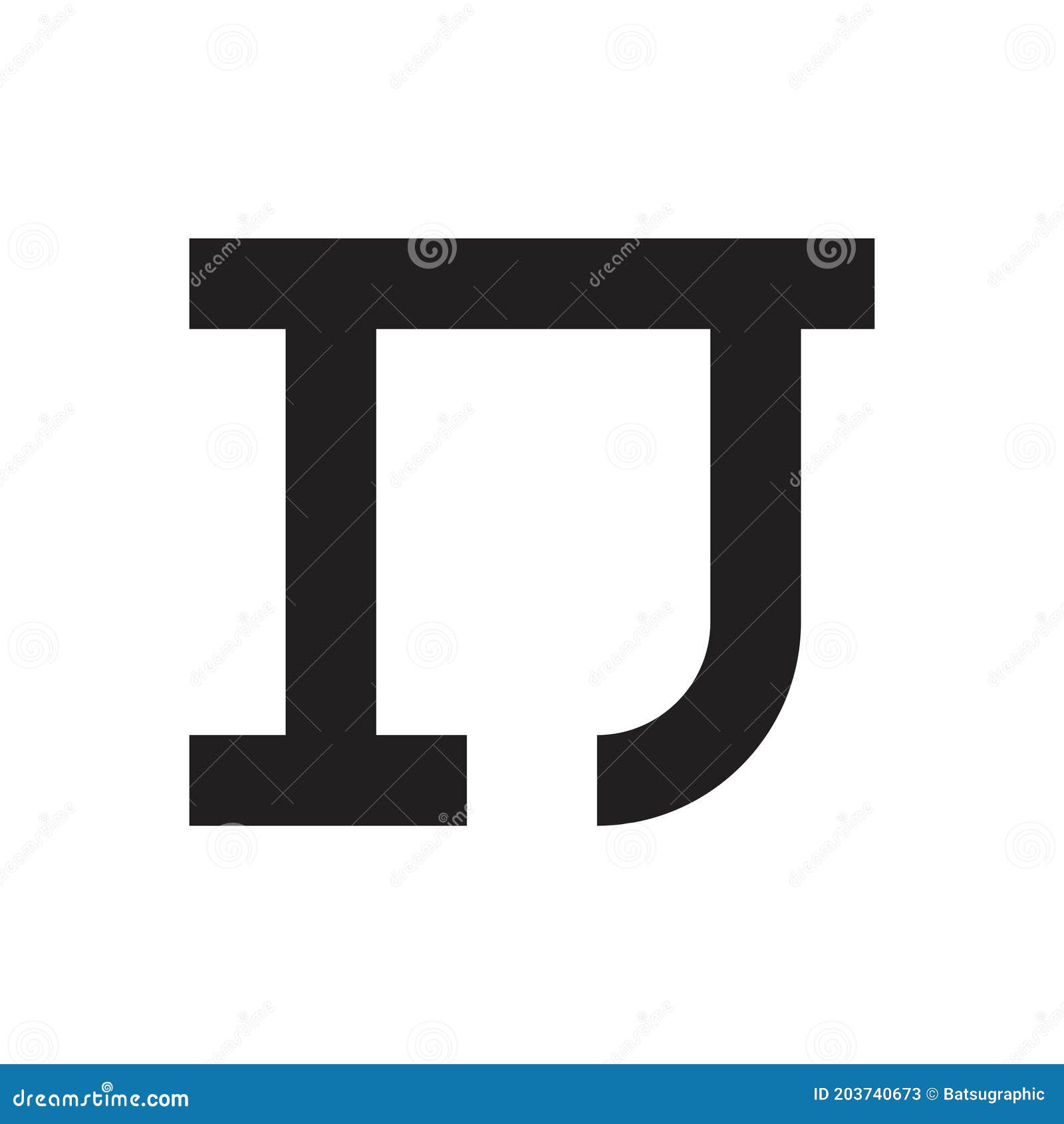 Ij Initial Letter Vector Logo Icon Stock Vector - Illustration of logo ...