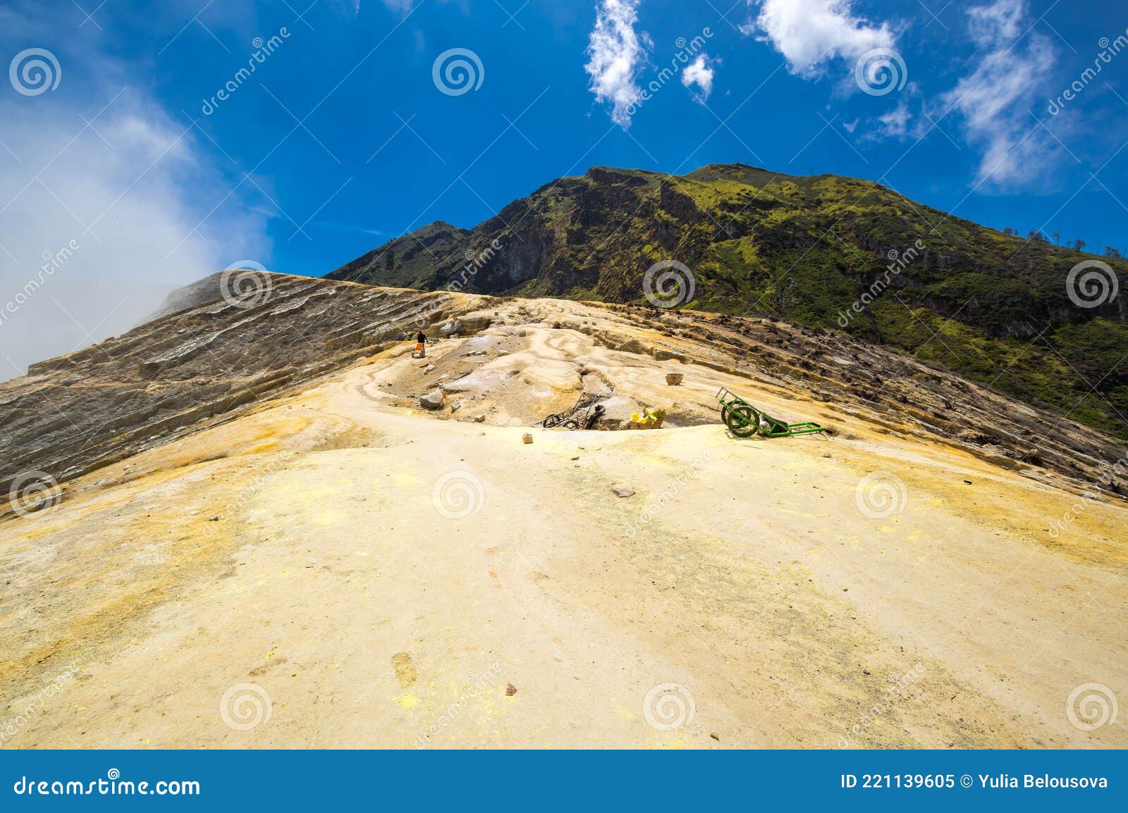Ijen Volcano in East Java, Indonesia Stock Image - Image of scenery ...