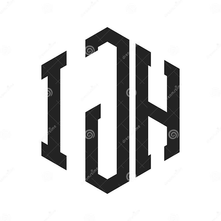 IJH Logo Design. Initial Letter IJH Monogram Logo Using Hexagon Shape ...