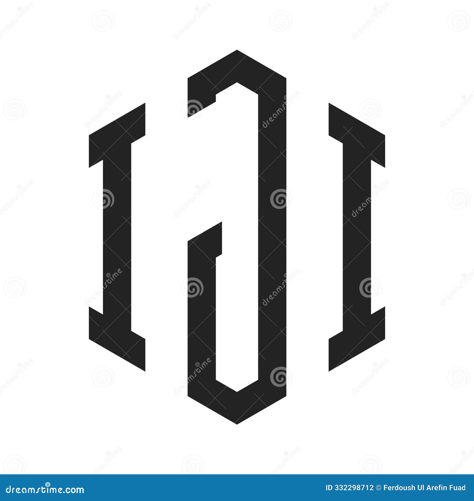 IJI Logo Design. Initial Letter IJI Monogram Logo Using Hexagon Shape ...
