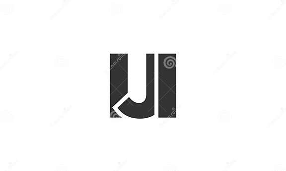 IJI Logo Design Template with Strong and Modern Bold Text. Initial ...
