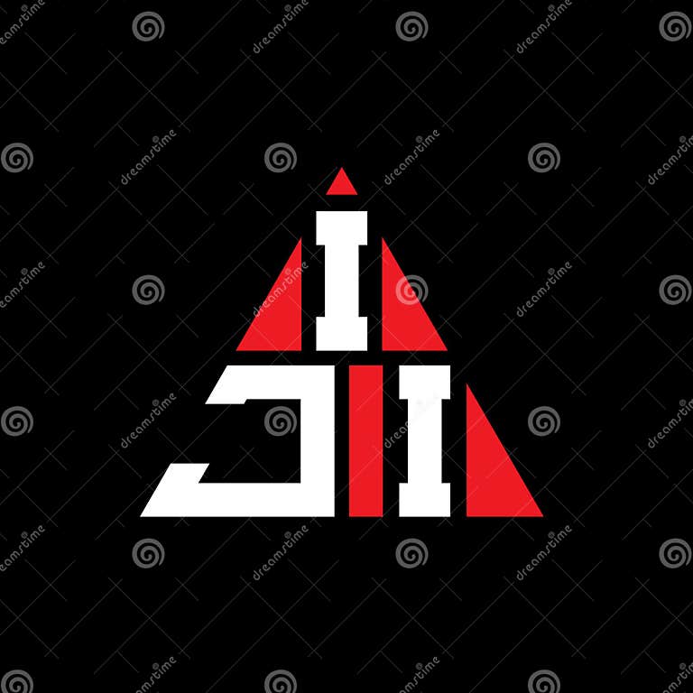 IJI Triangle Letter Logo Design with Triangle Shape. IJI Triangle Logo ...