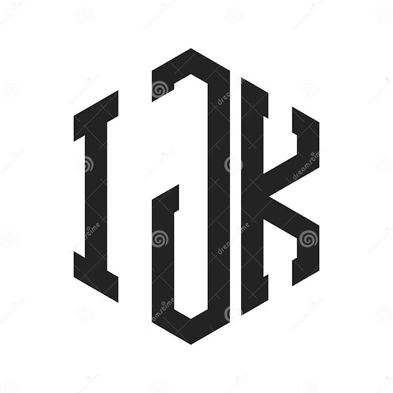 IJK Logo Design. Initial Letter IJK Monogram Logo Using Hexagon Shape ...
