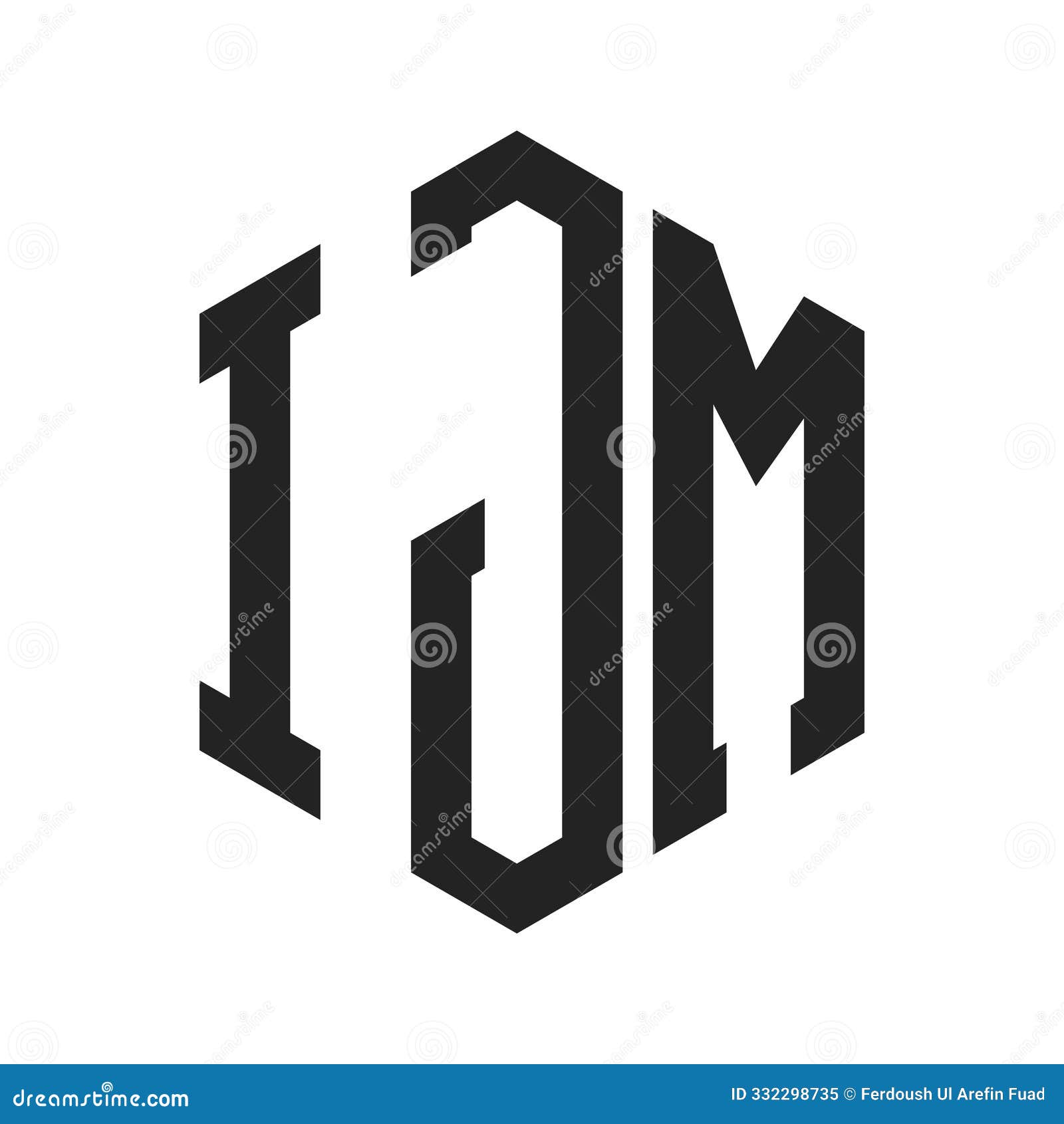 IJM Logo Design. Initial Letter IJM Monogram Logo Using Hexagon Shape ...