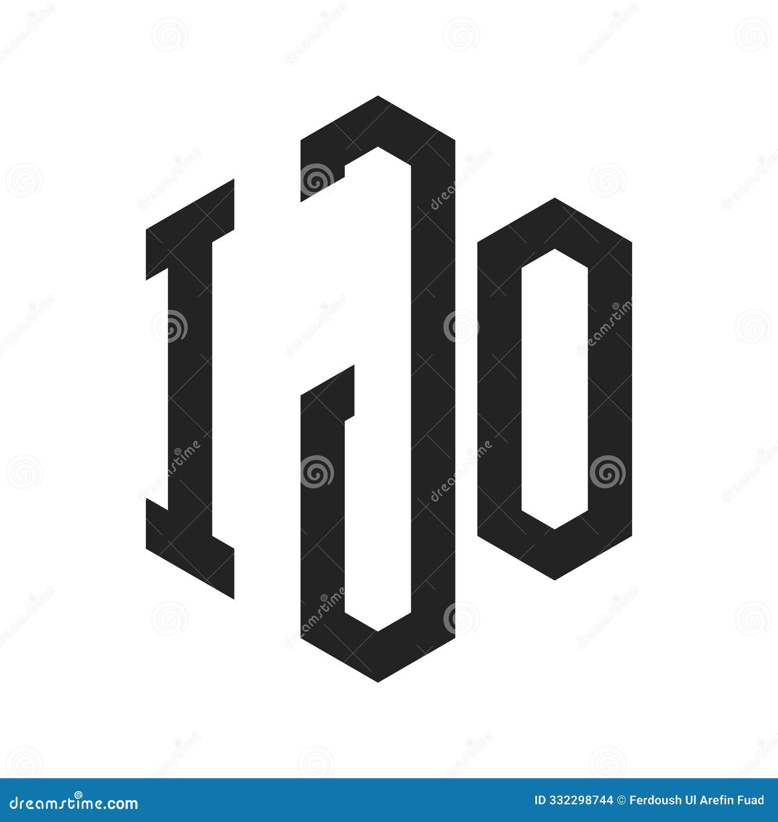 IJO Logo Design. Initial Letter IJO Monogram Logo Using Hexagon Shape ...