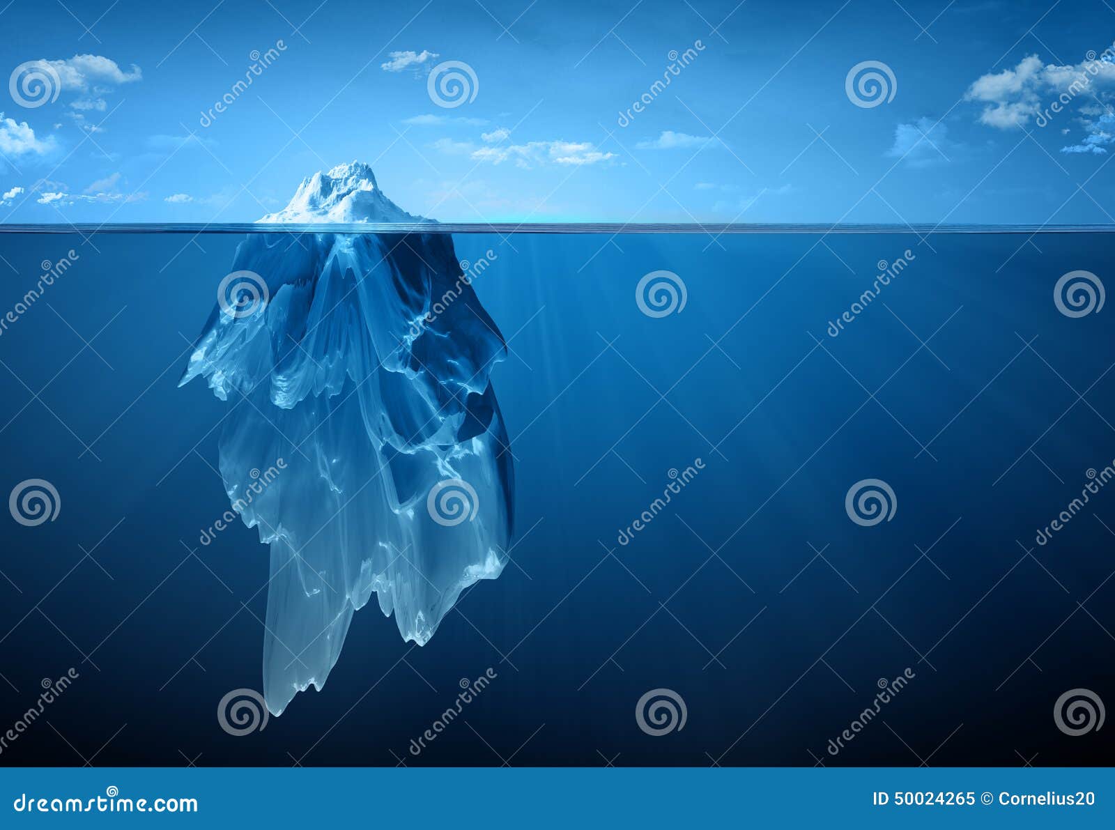 Ijsberg stock illustratie. Illustration of blauw, globaal - 50024265