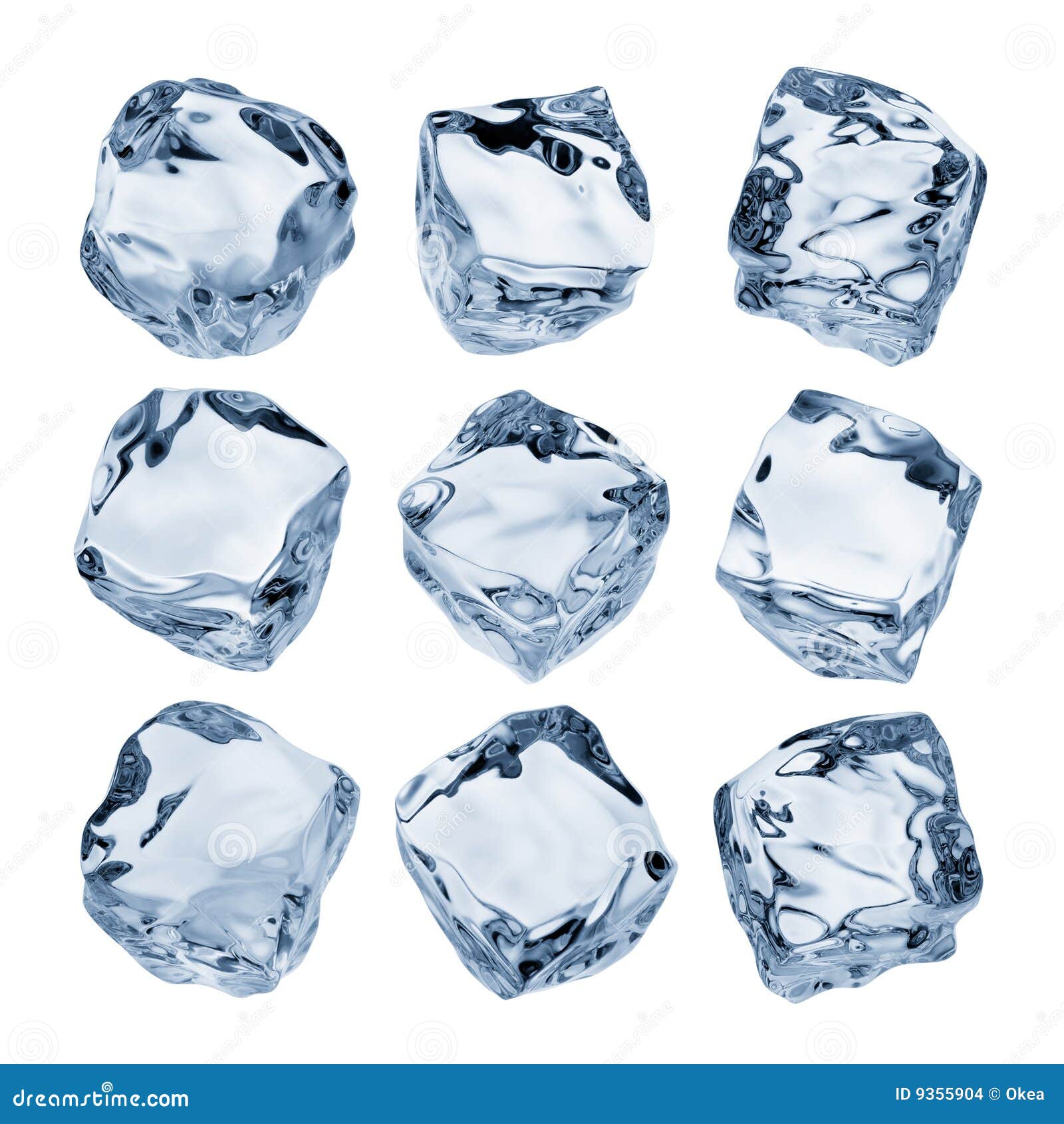 Ijsblokjes stock foto. Image of koel, bevroren, sluit - 9355904
