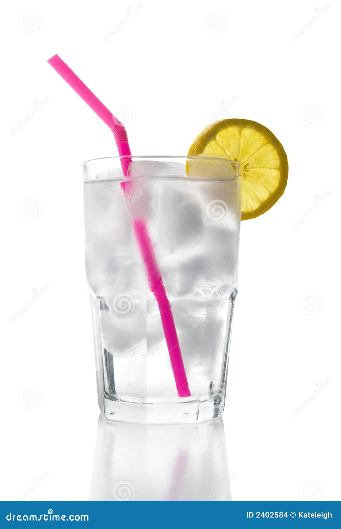 Ijswater met Citroen, Stro stock foto. Image of koel, geel - 2402584