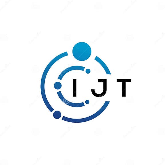 IJT Letter Technology Logo Design on White Background. IJT Creative ...