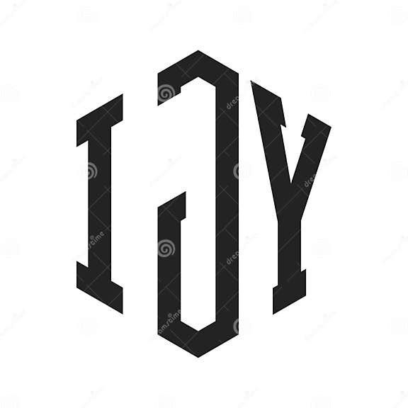 IJY Logo Design. Initial Letter IJY Monogram Logo Using Hexagon Shape ...