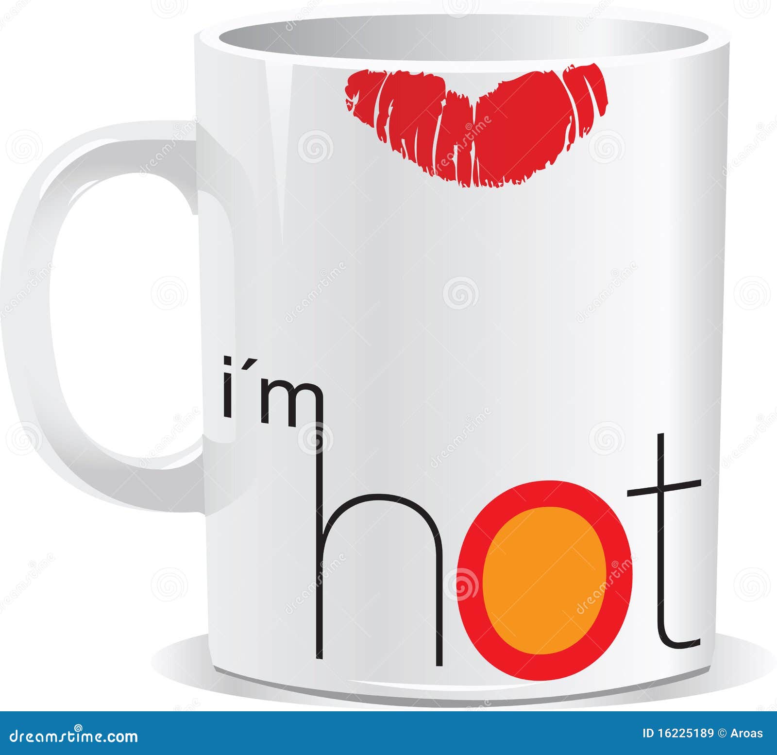 Ik ben heet. vector illustratie. Illustration of kaart - 16225189