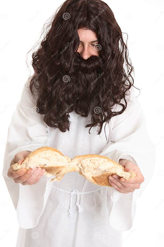 Ik Ben Het Brood Van Het Leven Stock Afbeelding - Image of messias ...