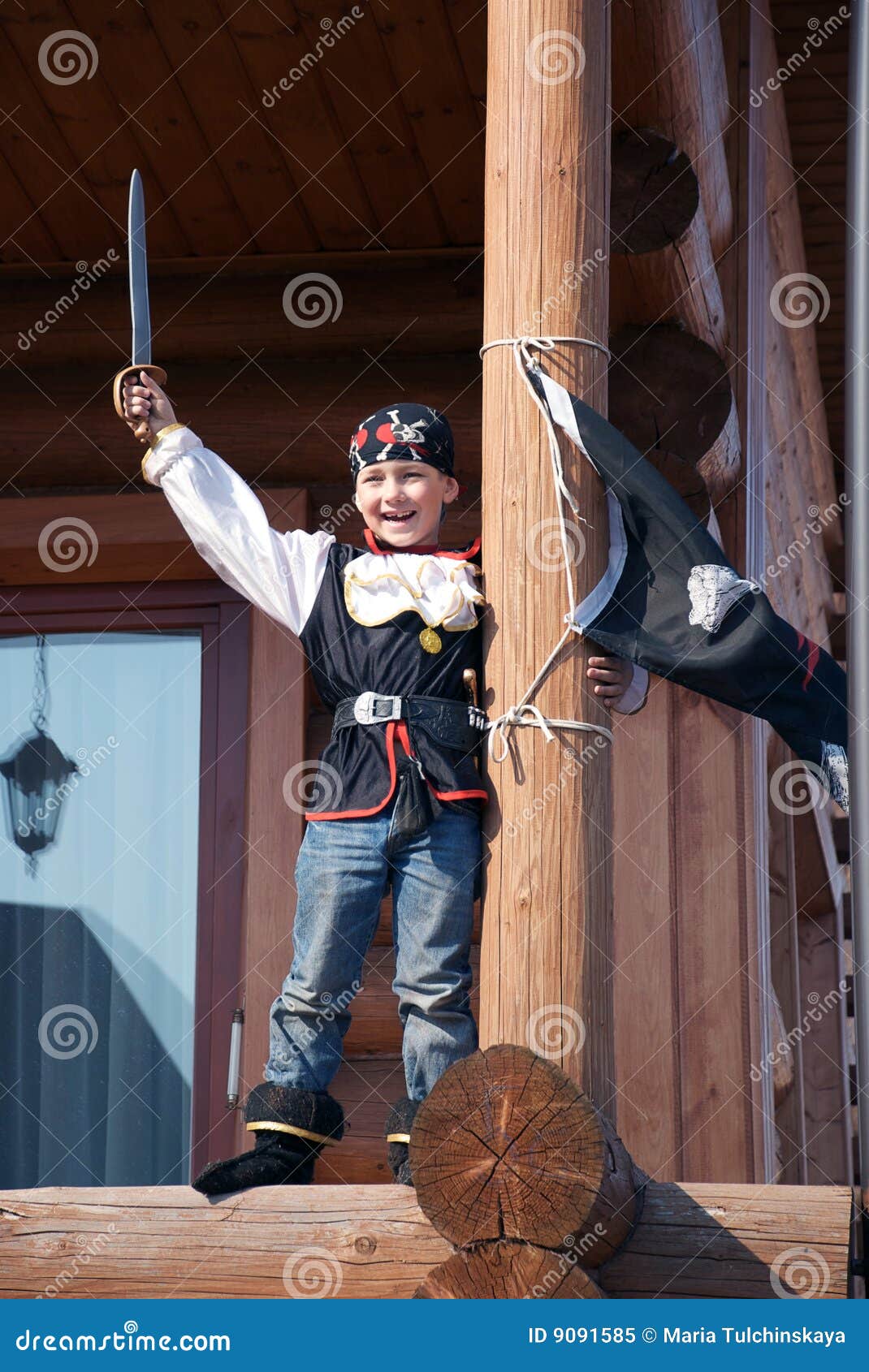 Ik Ben Originele Piraat Stock Afbeelding Image Of Kinderjaren 9091585