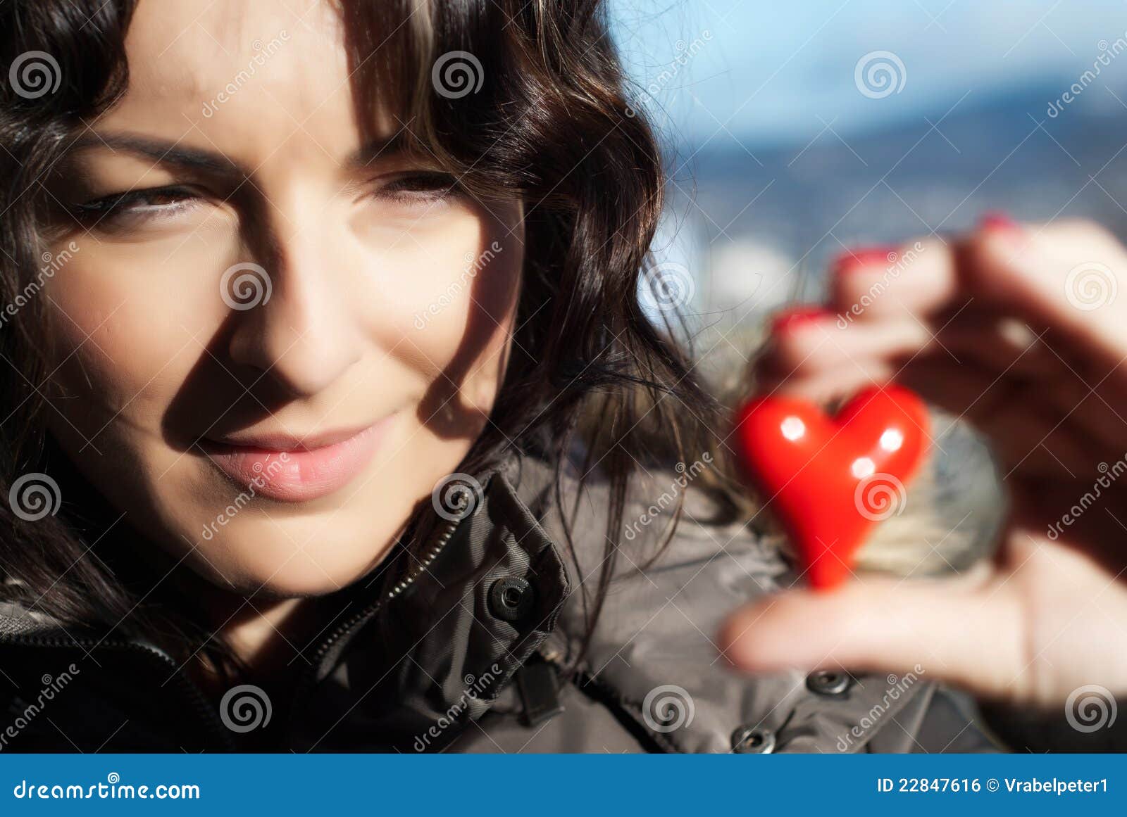 Ik geef u mijn hart stock foto. Image of vinger, liefde - 22847616