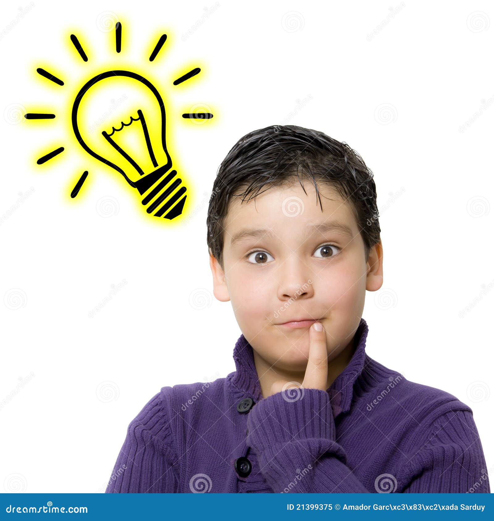 Ik heb een idee stock afbeelding. Image of modern, denken - 21399375