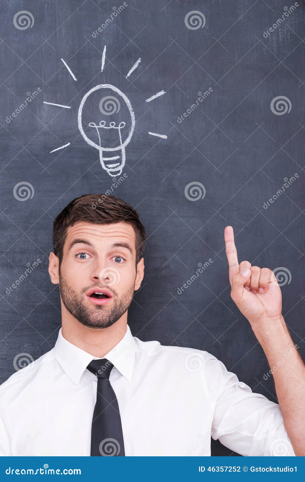 Ik heb een idee! stock foto. Afbeelding bestaande uit krijt - 46357252