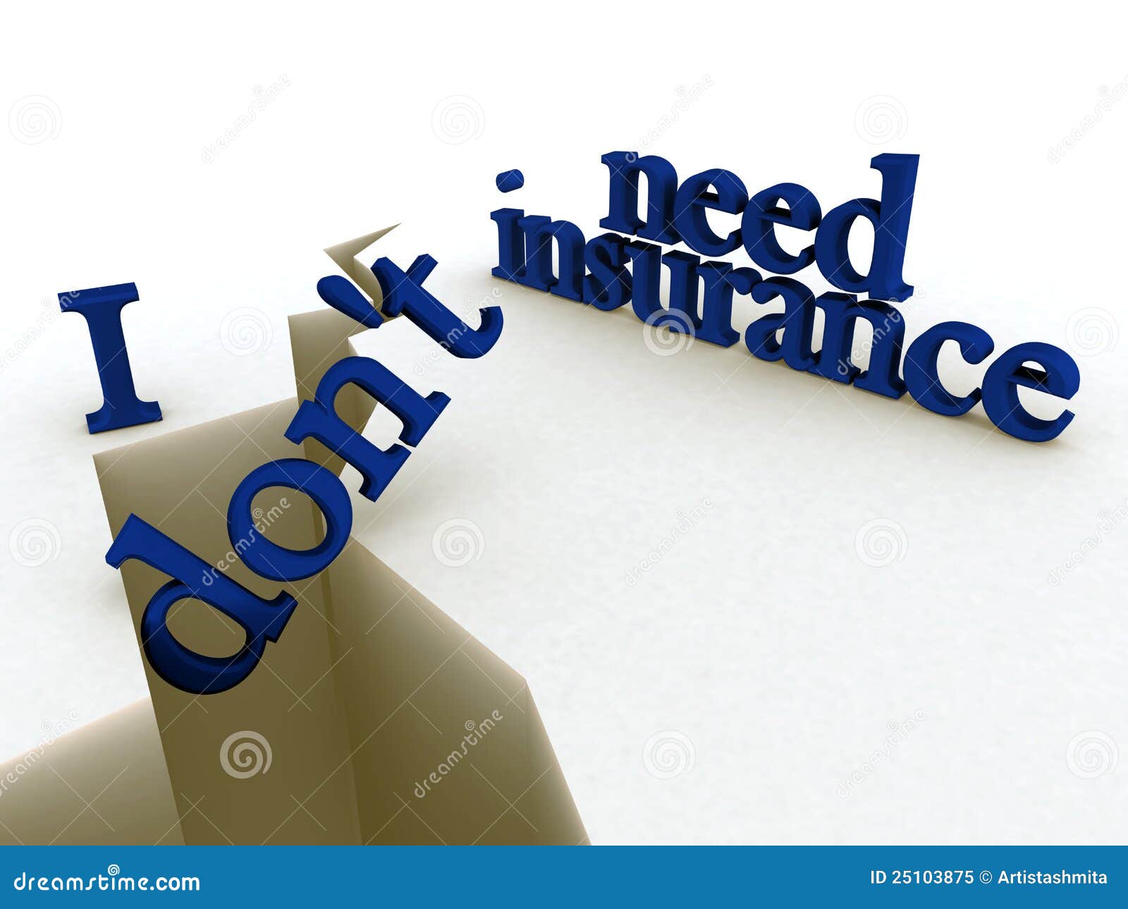 Ik Heb Geen Verzekering Nodig Stock Illustratie - Illustration of ...