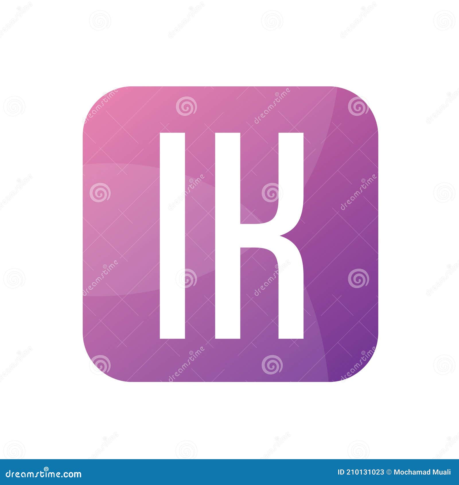 IK Letter Logo Design with Simple Style Stock Vector - Illustration of ...
