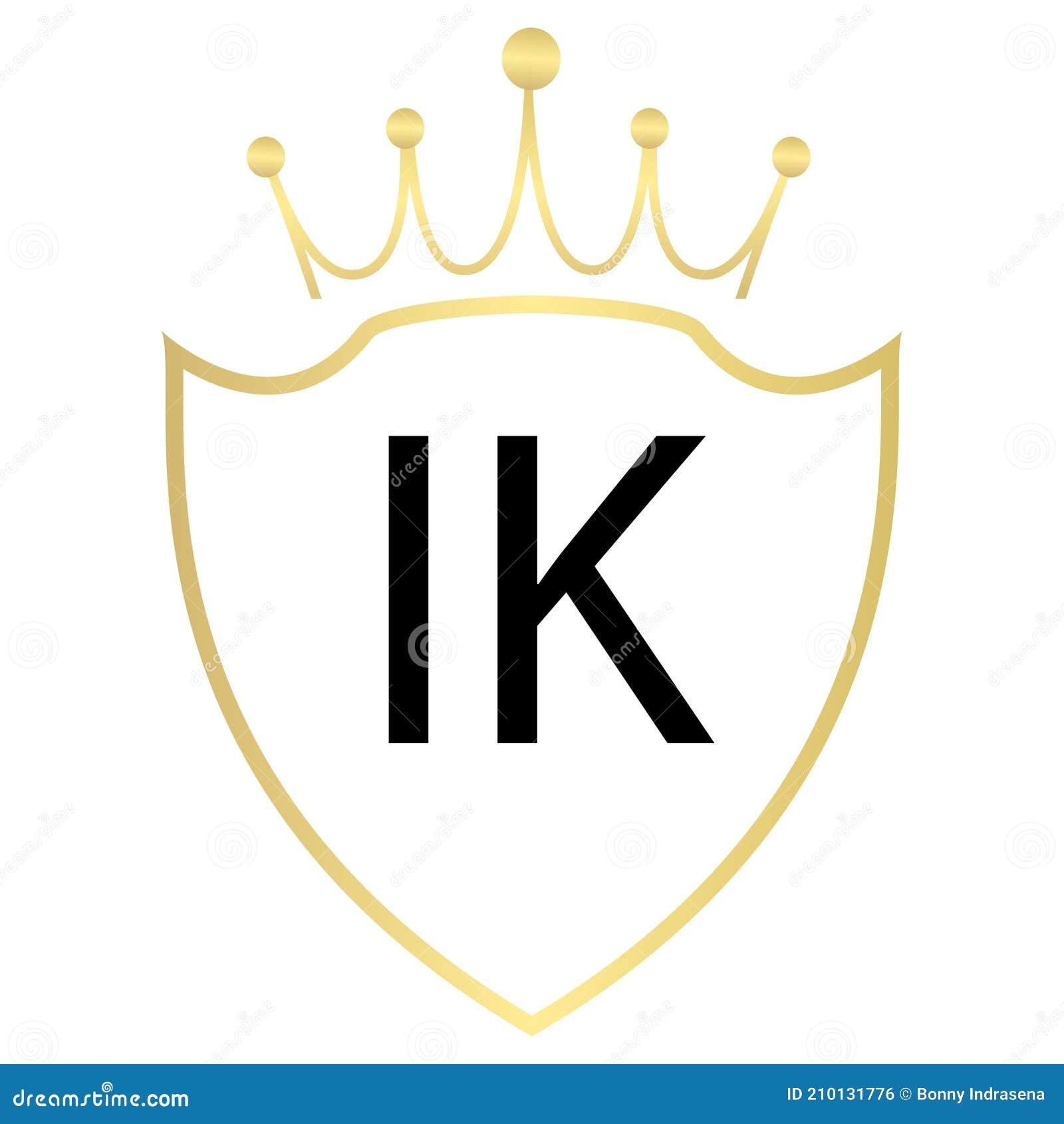 IK Letter Logo Design With Simple Style Vector Illustration ...
