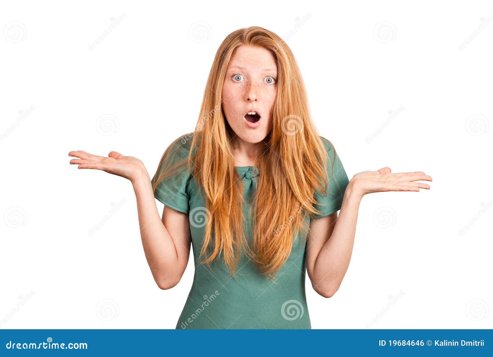 Ik weet niet het stock foto. Image of lang, haar, emotioneel - 19684646