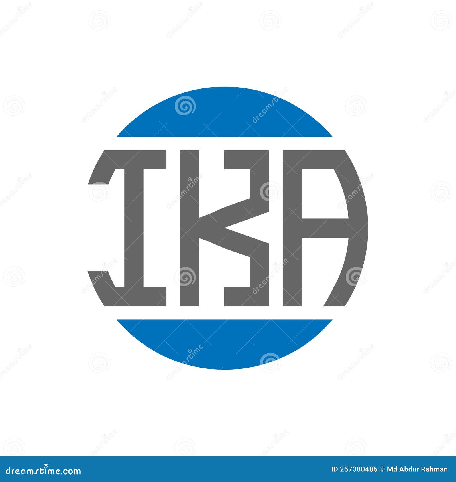 IKA Letter Logo Design On White Background. IKA Creative Initials ...