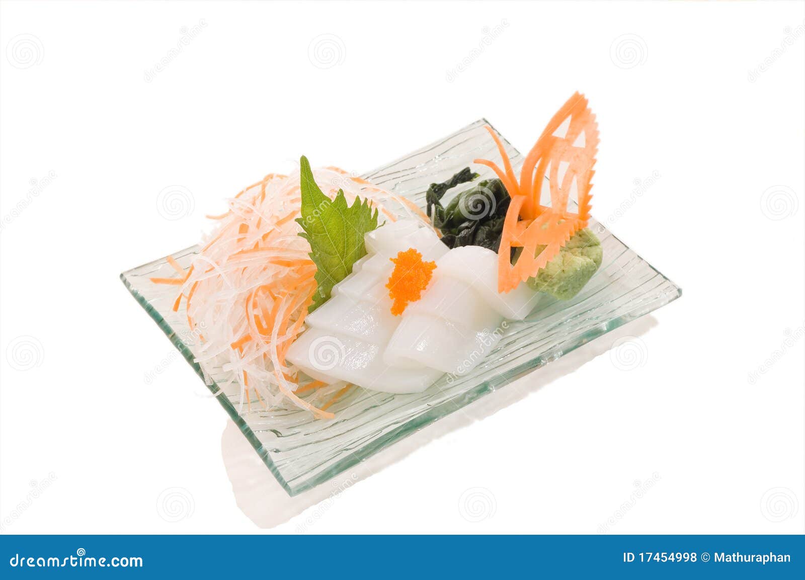 Ika Sashimi stock photo. Image of cucumber, fresh, appetizer - 17454998