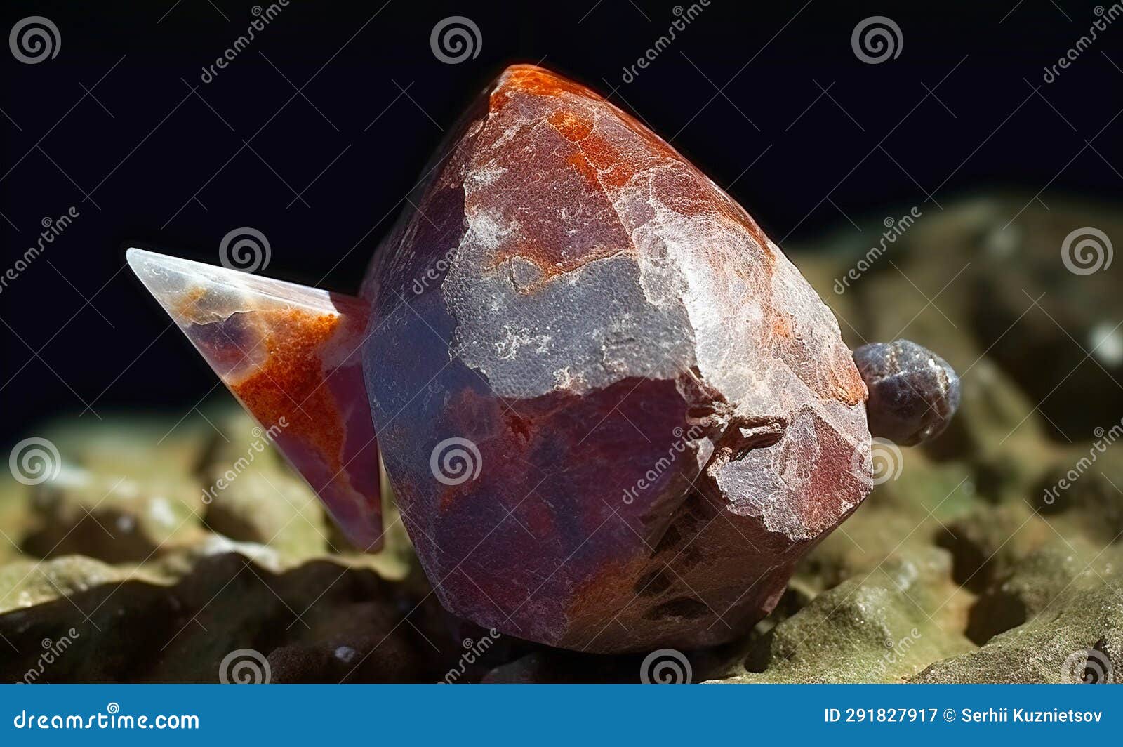 Ikaite is Rare Precious Natural Geological Stone on Gradient Background ...