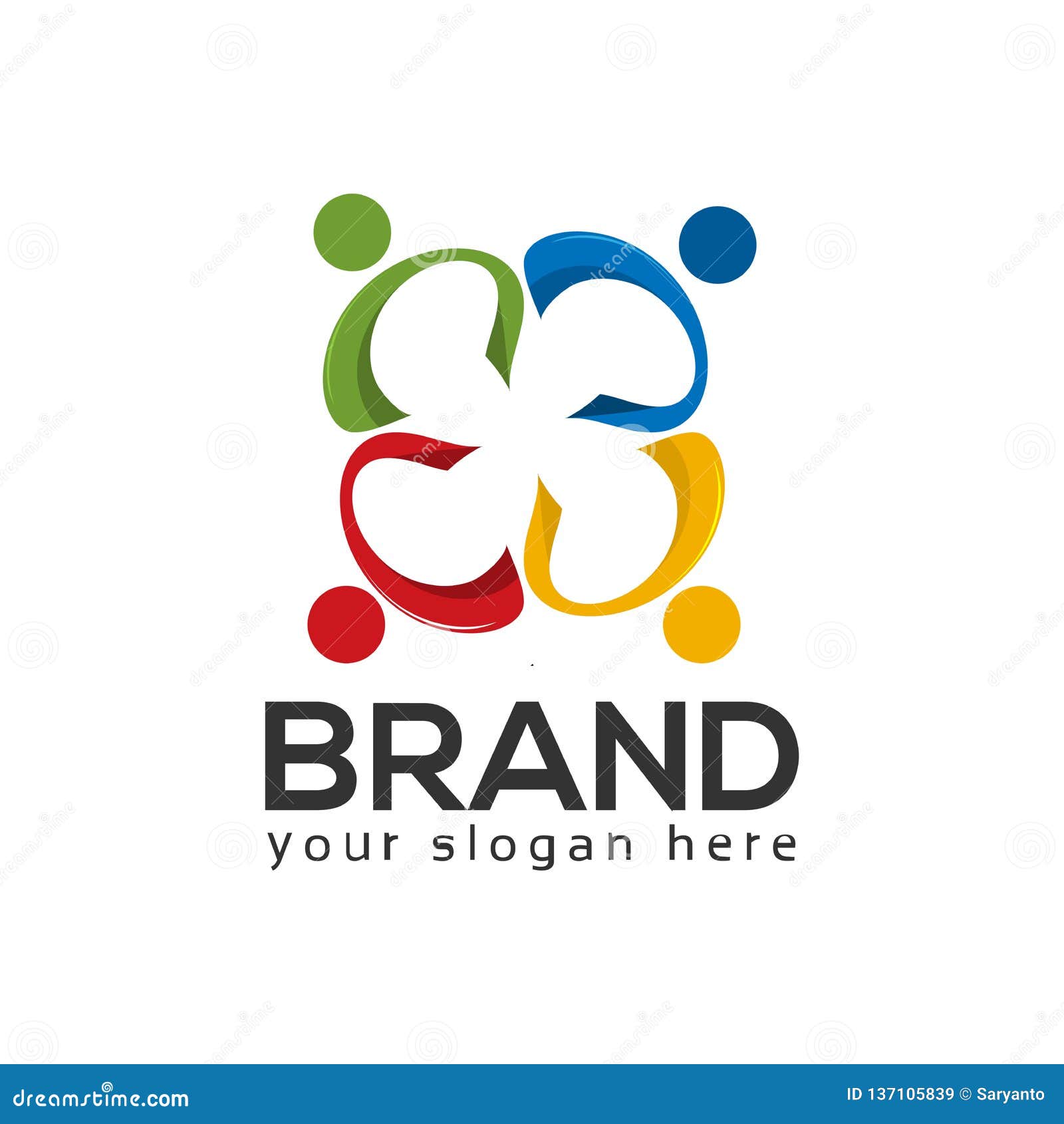 Team Working Together. Group of People. Team Work. Logo Vector Stock ...
