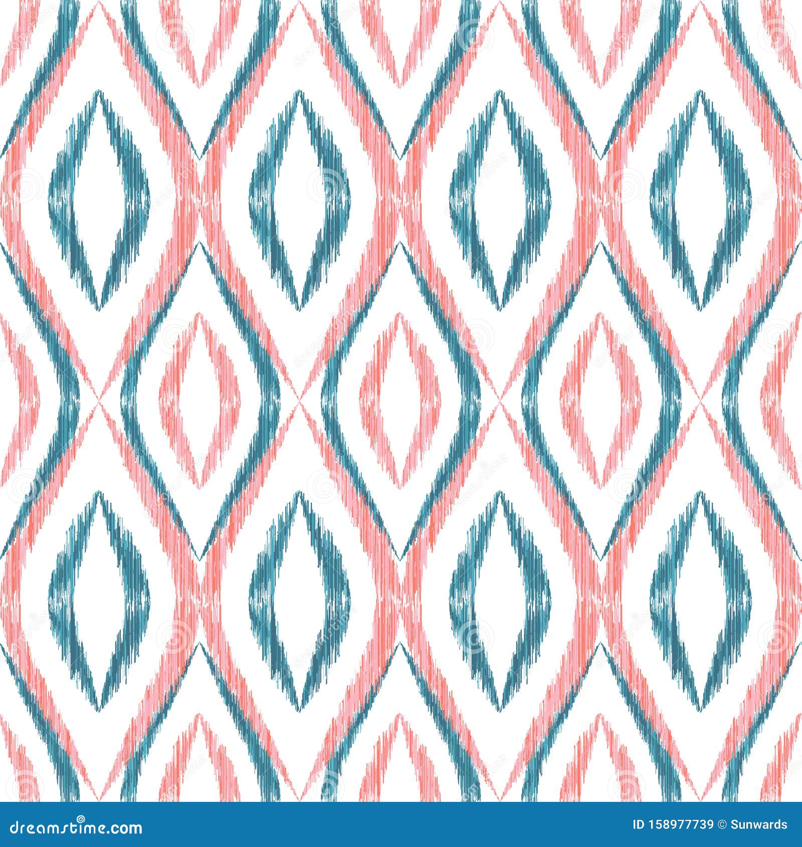 Ethnic Motifs Ikat Textile Print Design. Fashionable Ornament Stock ...