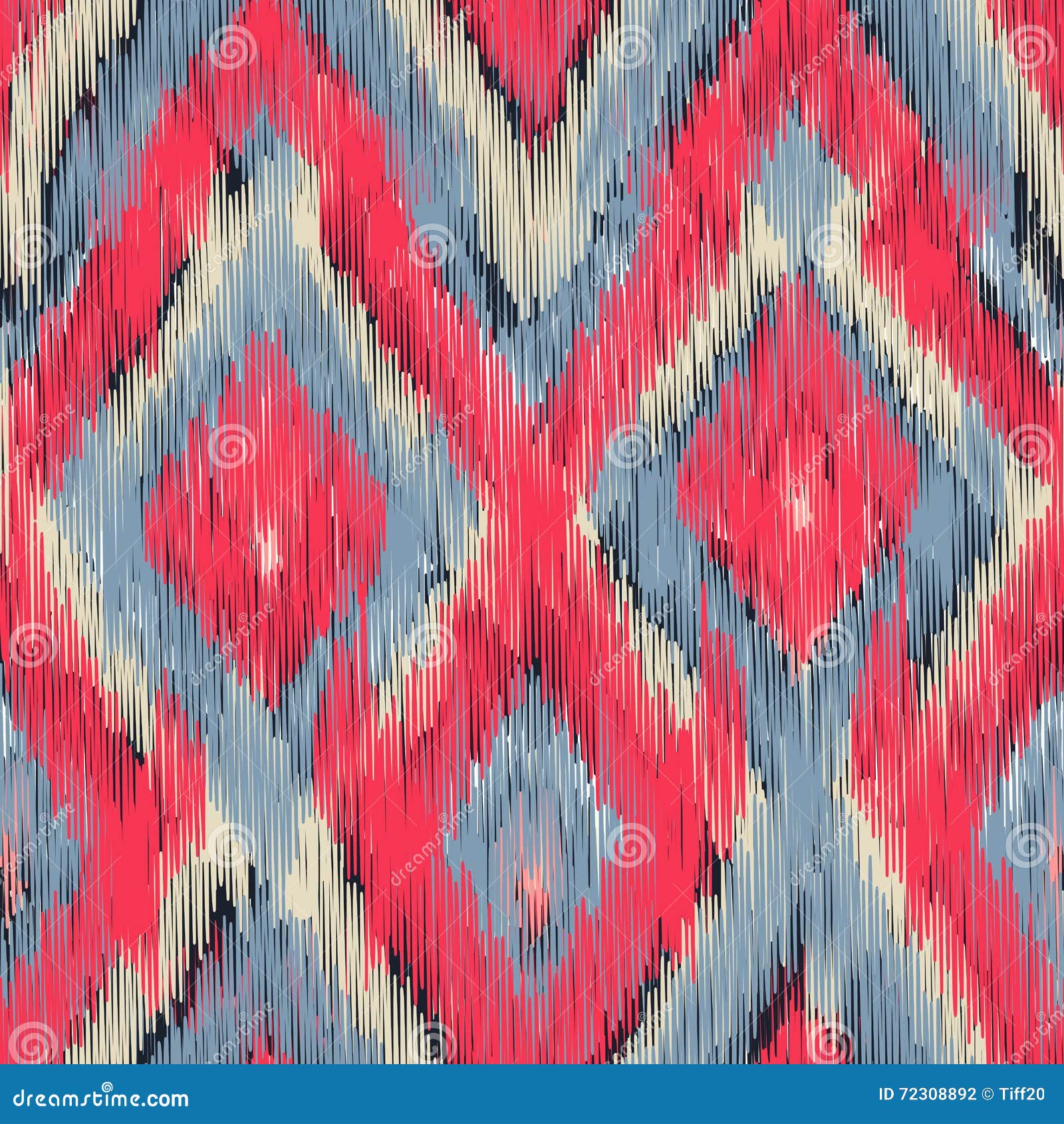 Ikat Pattern stock illustration. Illustration of cotton - 72308892