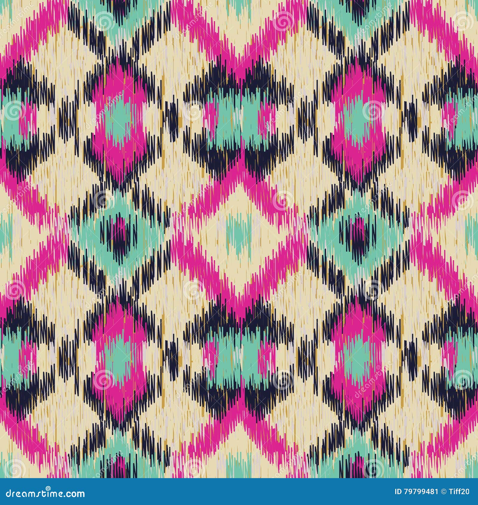 Ikat Pattern stock vector. Illustration of modern, cover - 79799481