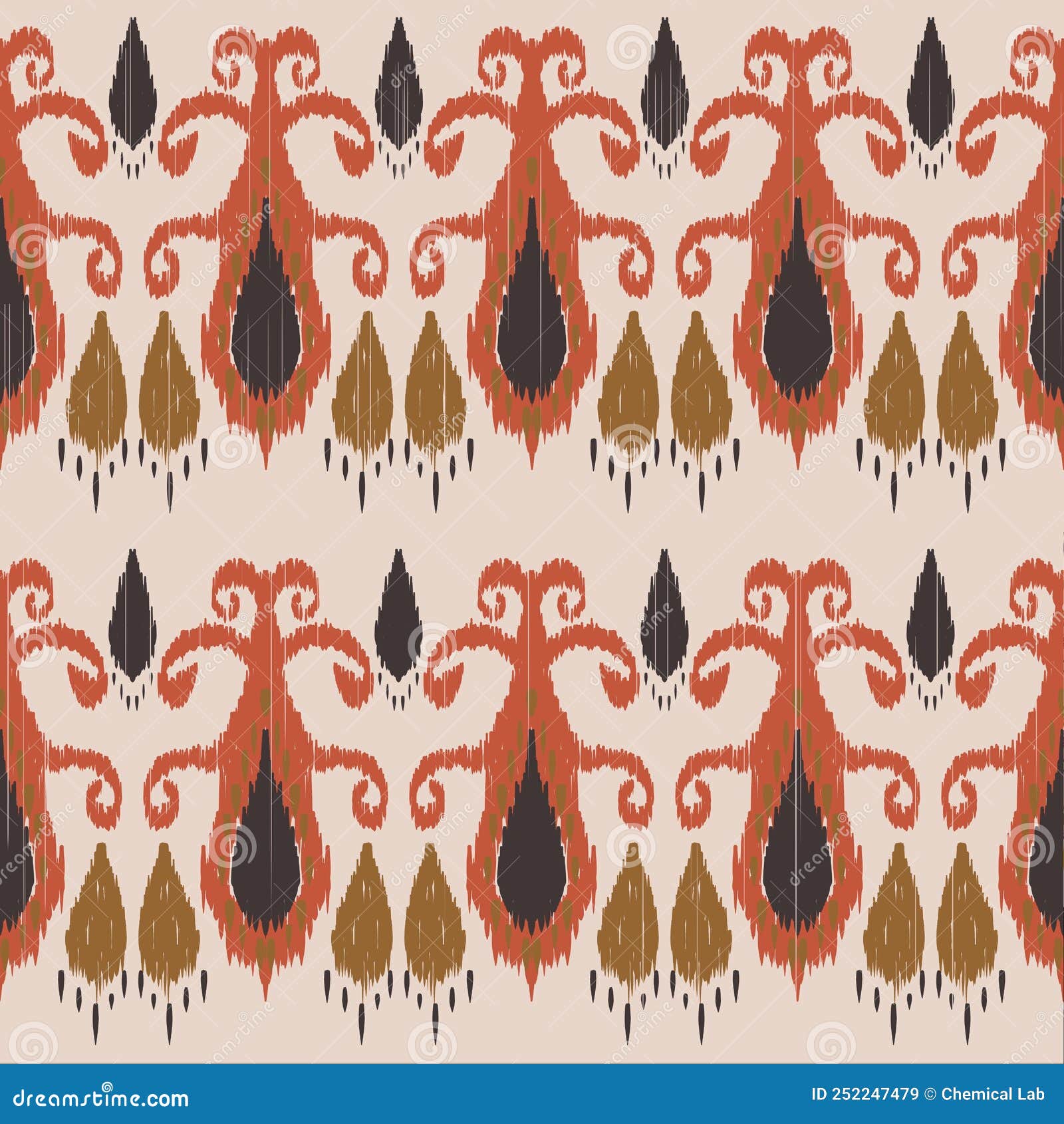 Ikat Printing Textile Pattern Wallpaper, Abstract for Textile Design ...
