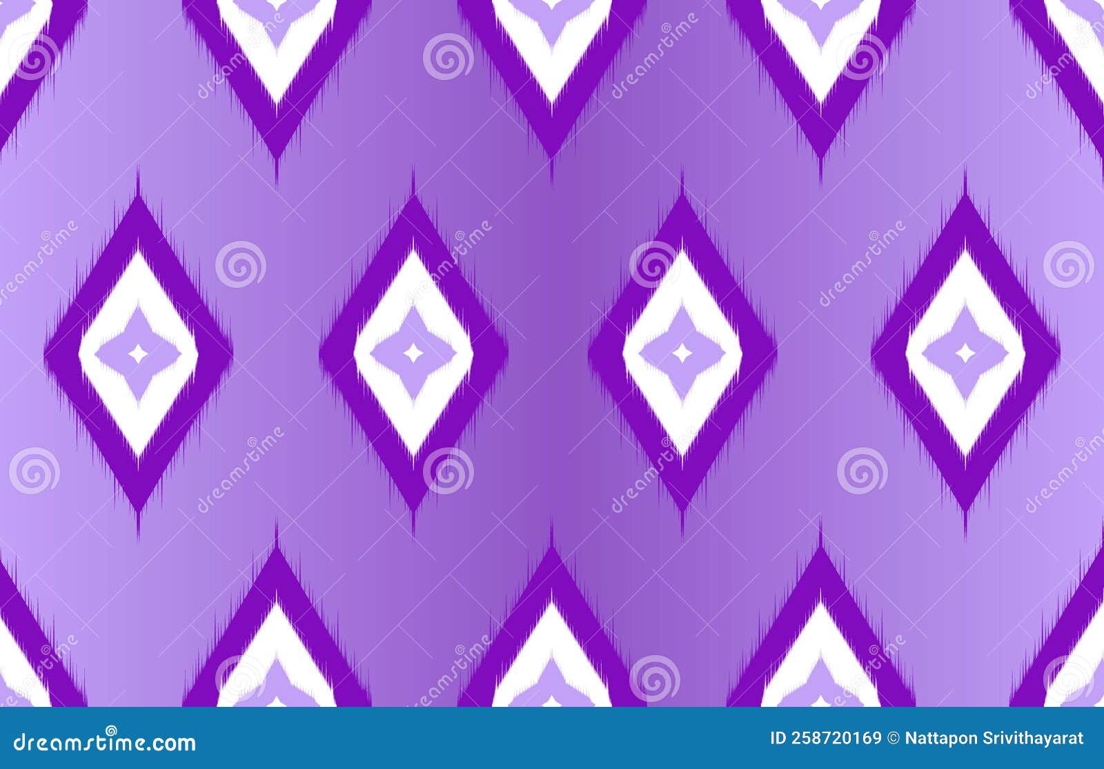Ikat Purple and White Silver Seamless Fabric Repeat Pattern Background ...