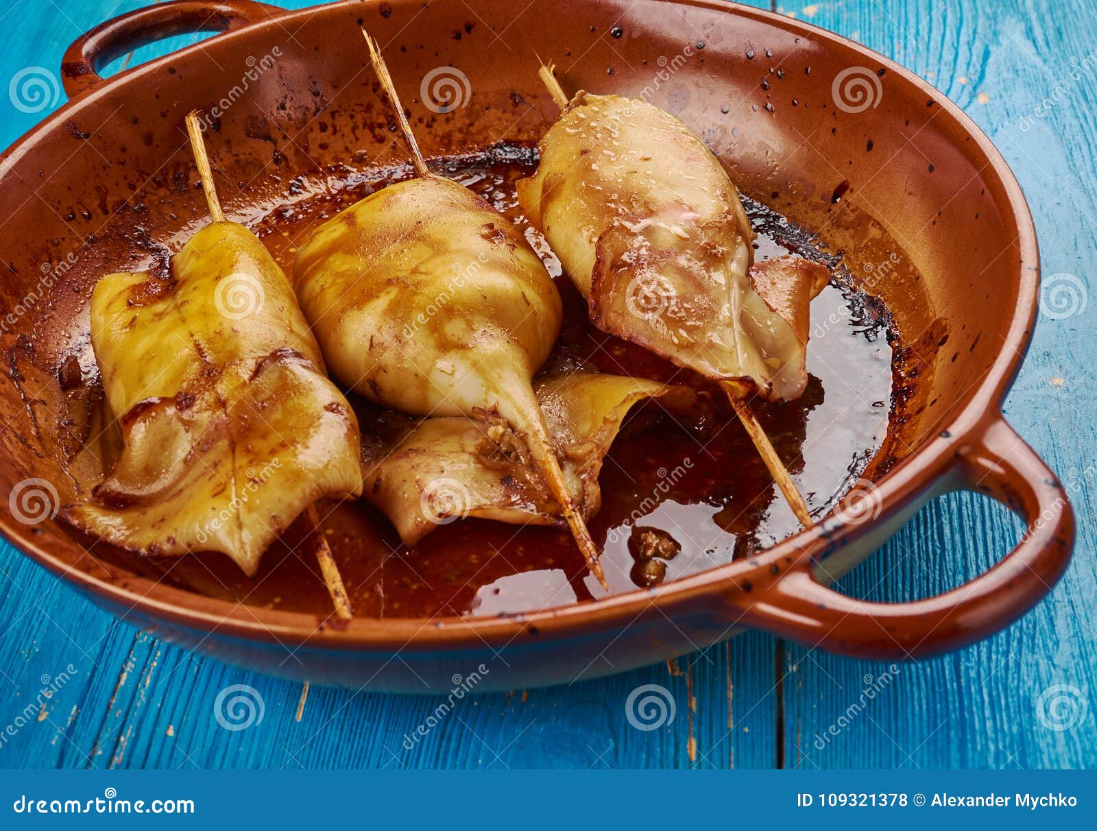 Ikayaki arkivfoto. Bild av skaldjur, kalamari, platta - 109321378