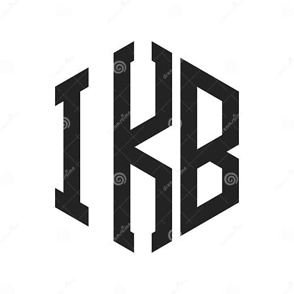 IKB Logo Design. Initial Letter IKB Monogram Logo Using Hexagon Shape ...