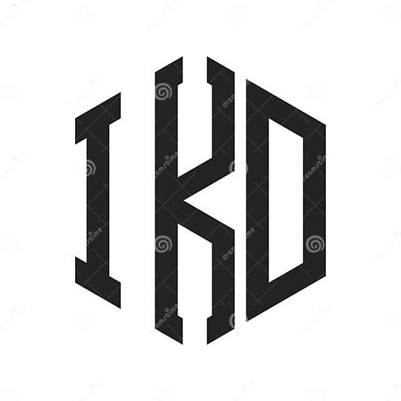 IKD Logo Design. Initial Letter IKD Monogram Logo Using Hexagon Shape ...