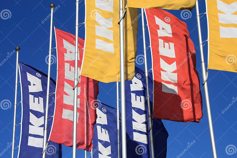Ikea flags editorial photo. Image of appliance, happy - 16466811