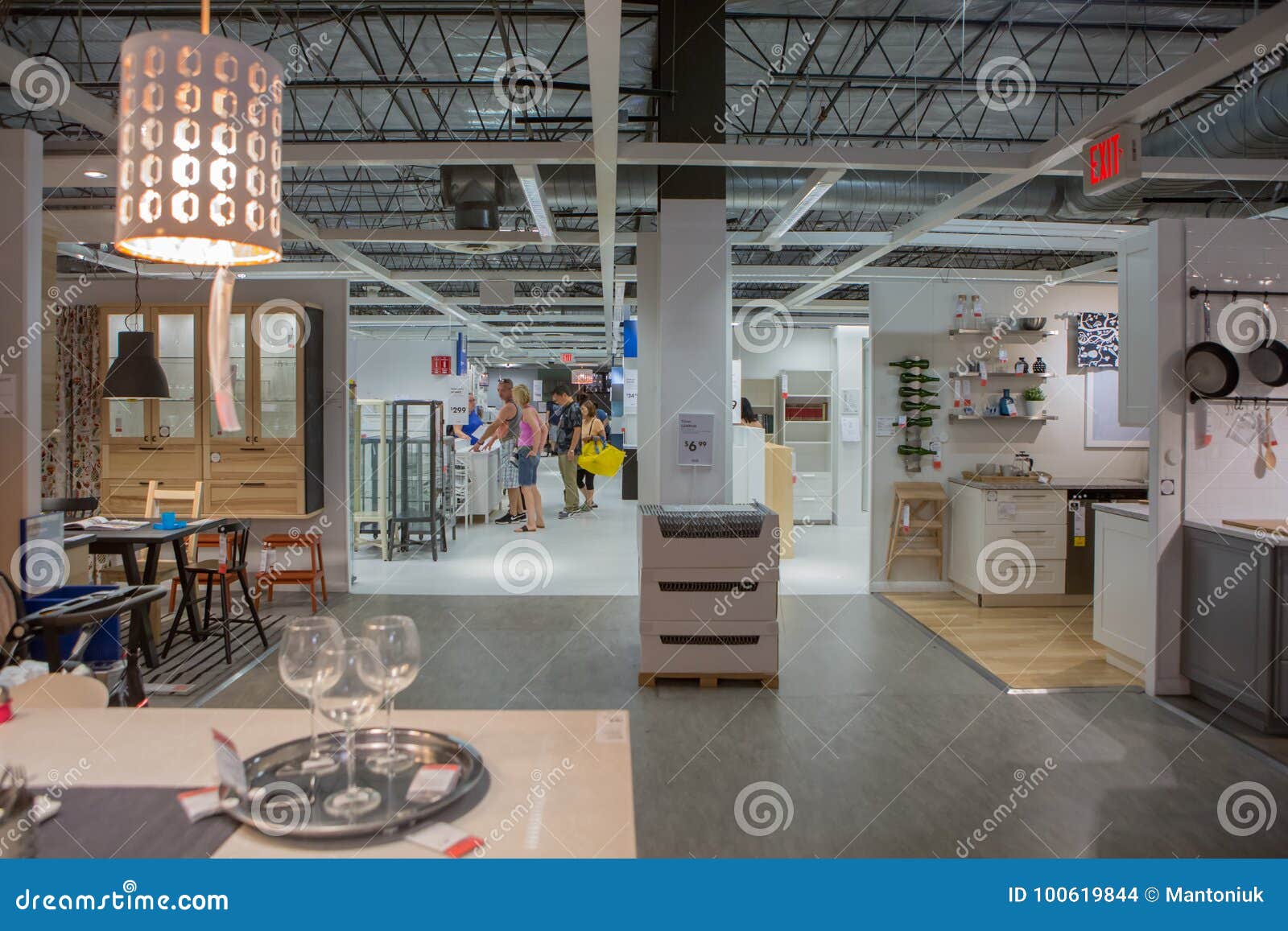 IKEA show room editorial stock image. Image of customers - 100619844