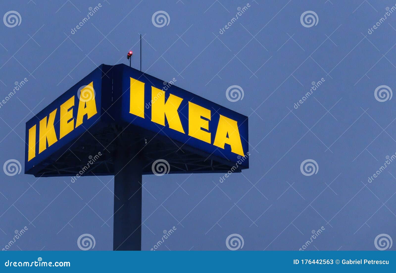 IKEA logo editorial stock photo. Image of business, banner - 176442563