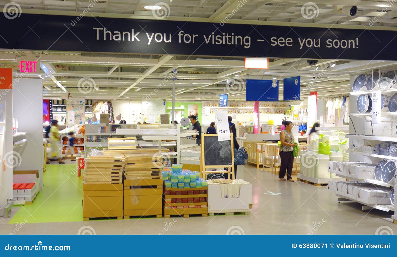 Ikea Store Exit editorial photo. Image of floor, industry - 63880071