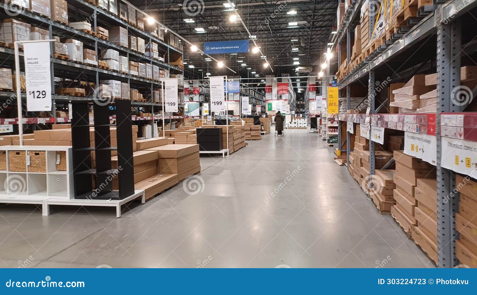 Ikea Warehouse Department View Editorial Stock Photo - Image of cardboard, commercial: 303224723