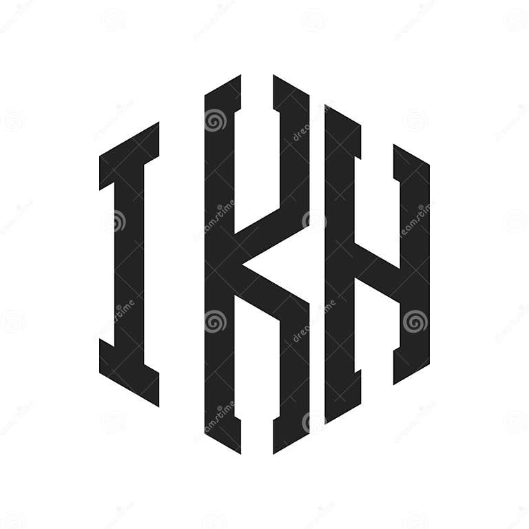 IKH Logo Design. Initial Letter IKH Monogram Logo Using Hexagon Shape ...