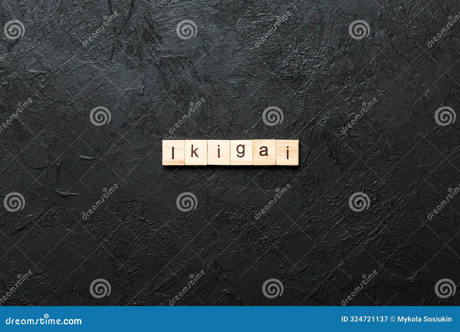 Ikigai Word Written On Wood Block. Ikigai Text On Table, Concept Stock ...