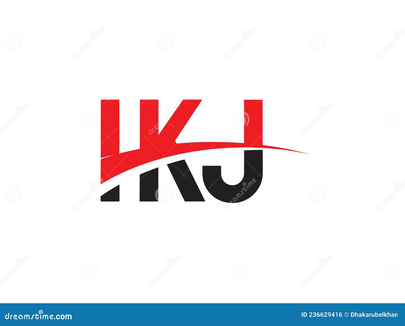 IKJ Letter Initial Logo Design Vector Illustration Stock Vector ...