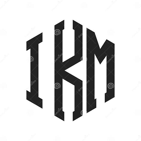 IKM Logo Design. Initial Letter IKM Monogram Logo Using Hexagon Shape ...