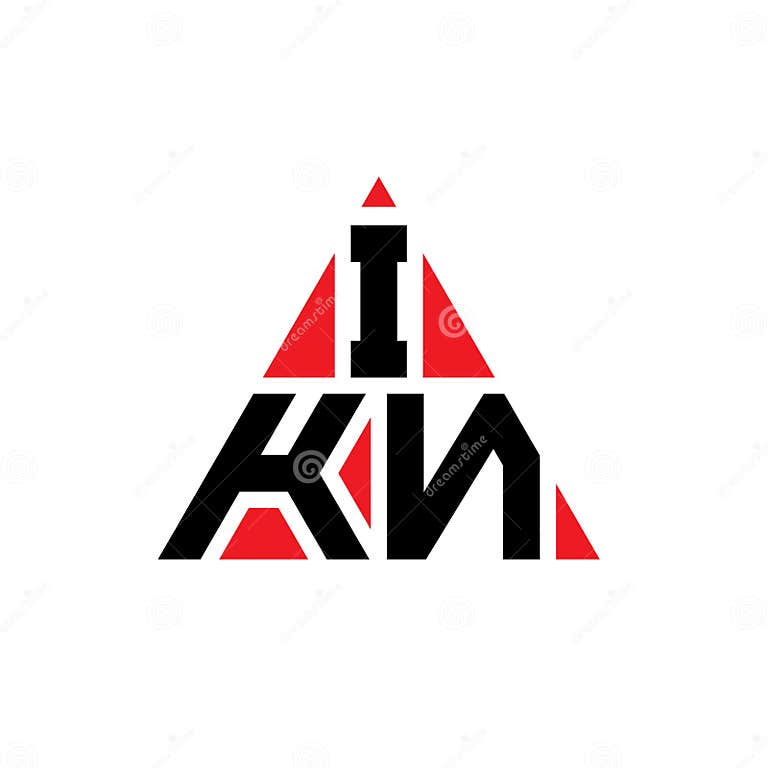 IKN Triangle Letter Logo Design with Triangle Shape. IKN Triangle Logo ...