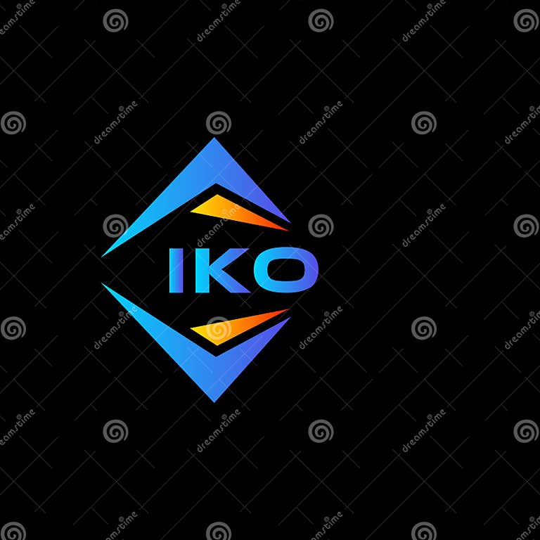 IKO Abstract Technology Logo Design on White Background. IKO Creative ...