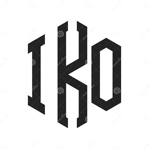 IKO Logo Design. Initial Letter IKO Monogram Logo Using Hexagon Shape ...